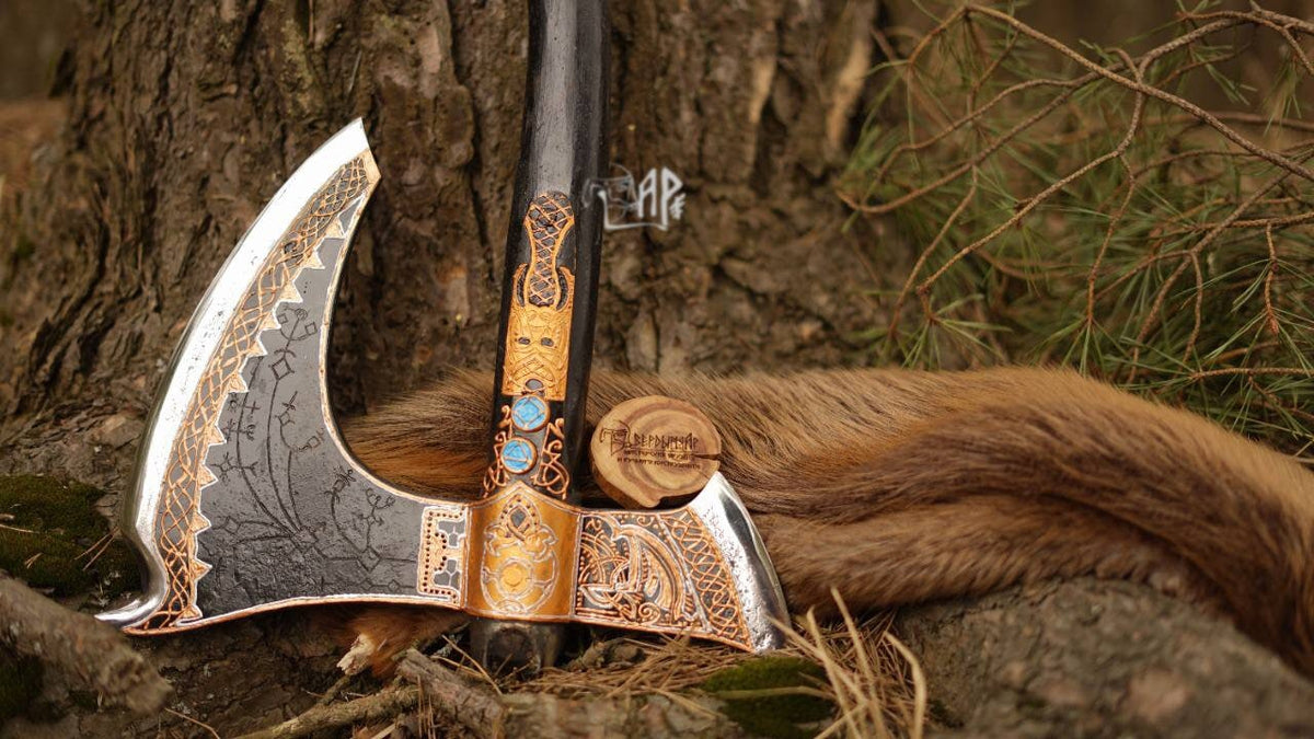 Kratos Gold axe, Original Kratos axe, God of war – Medieval Godsends ...