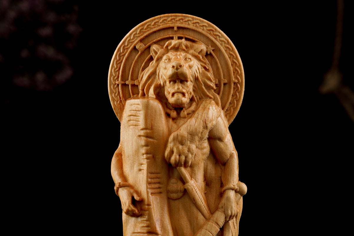 Ogma statue, Ogma Celtic God, celtic gods, Ogma wood figure, paganism ...