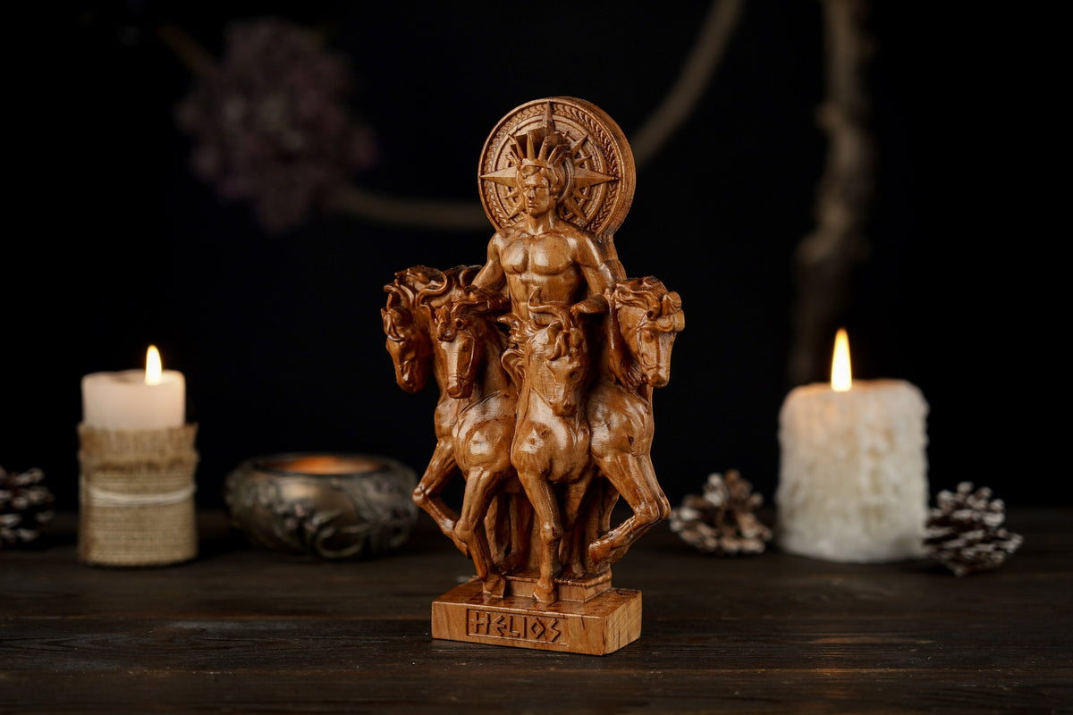 Helios God with 4 horses – Medieval Godsends: Viking Axes, Archery ...