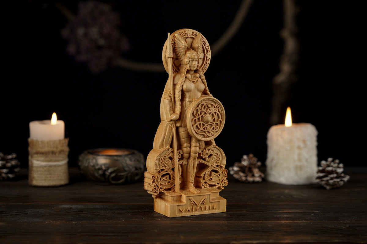 Valkyrie statue, Valkyrie Norse Goddess, norse gods, pagan statue, nor ...
