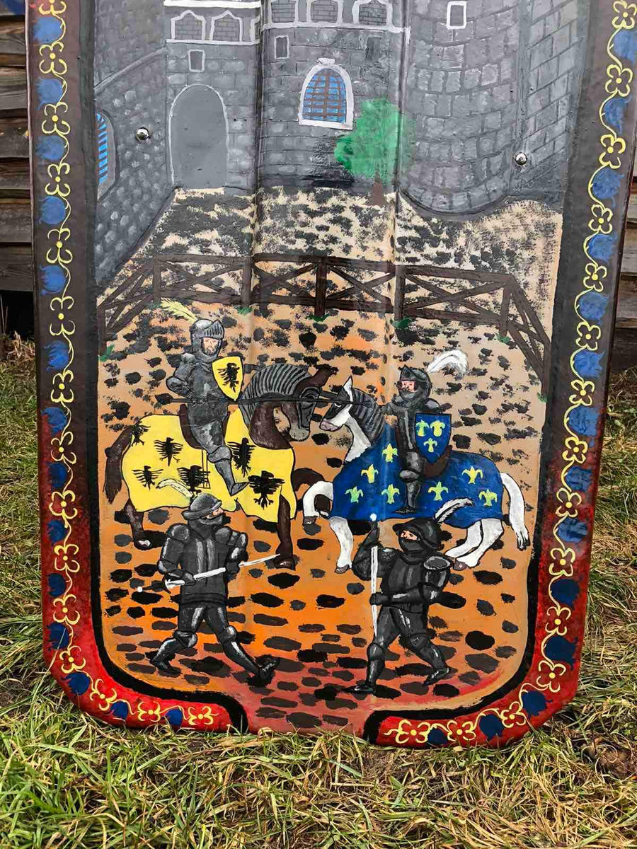 Medieval pavise shield, medieval shield, custom pavise, norse shield ...