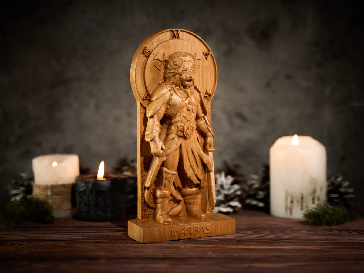 Marbas Goetia Demon, Marbas statue, Demonology figure, Goetia demon, p ...